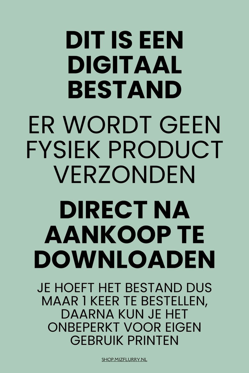 Noodplan sjabloon – MizFlurry