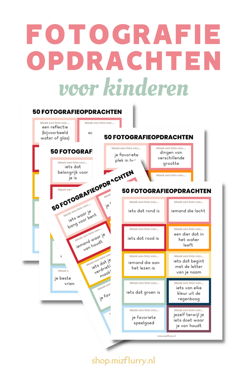 50 fotografieopdrachten voor kinderen – MizFlurry